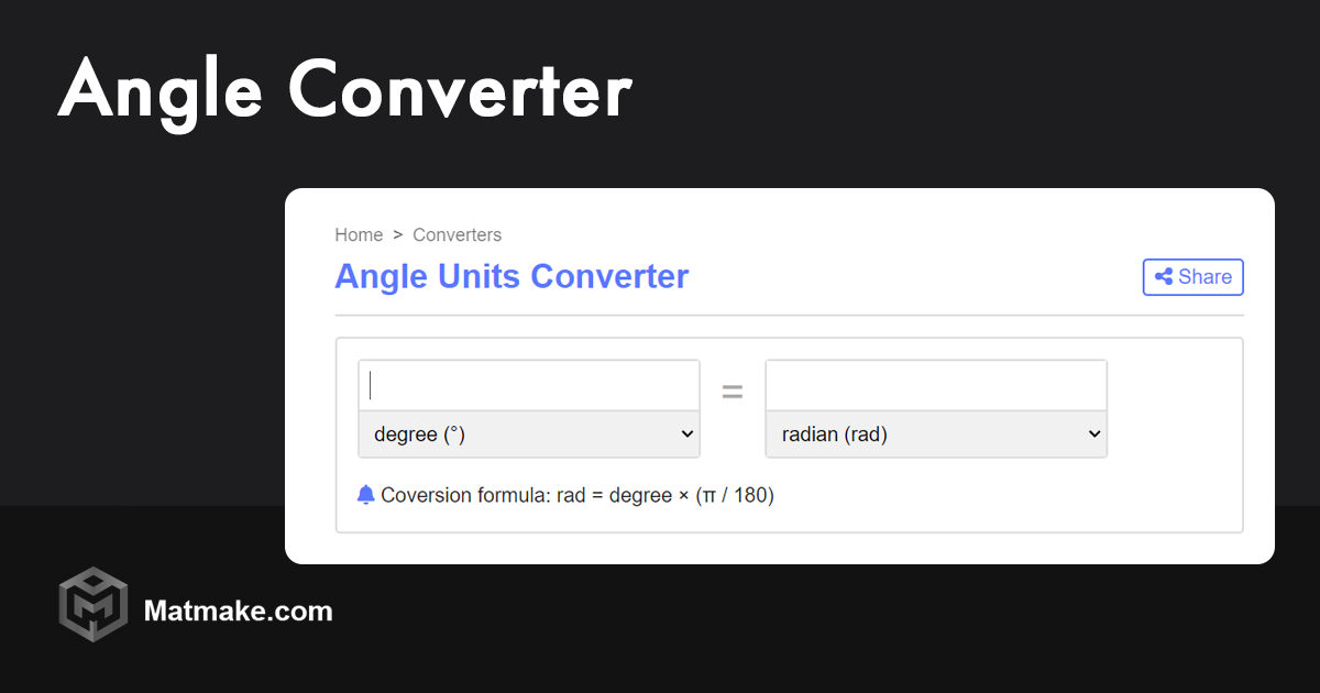 Angle Converter - Matmake