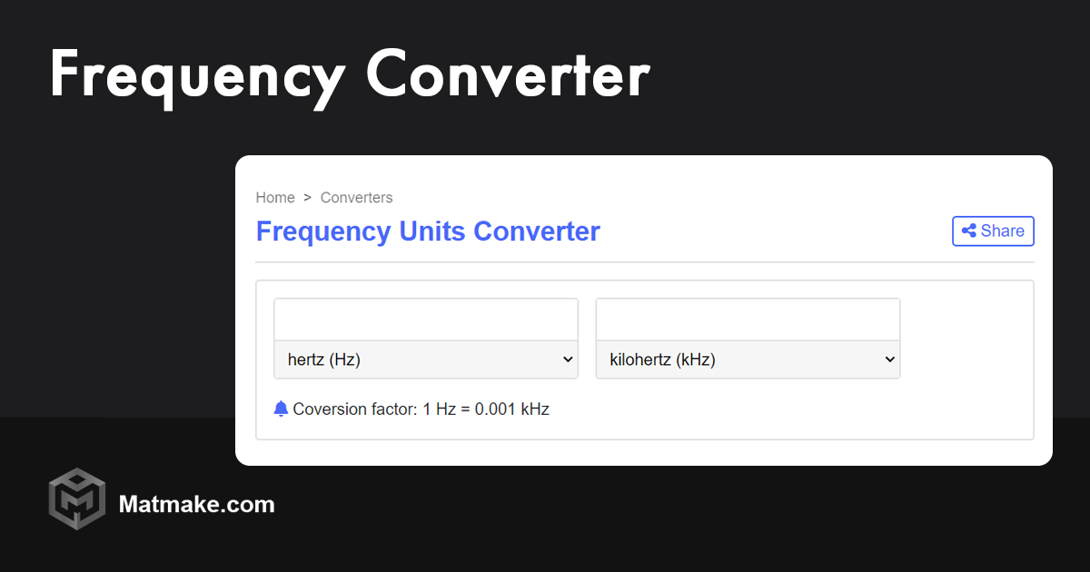 Frequency Converter - Matmake