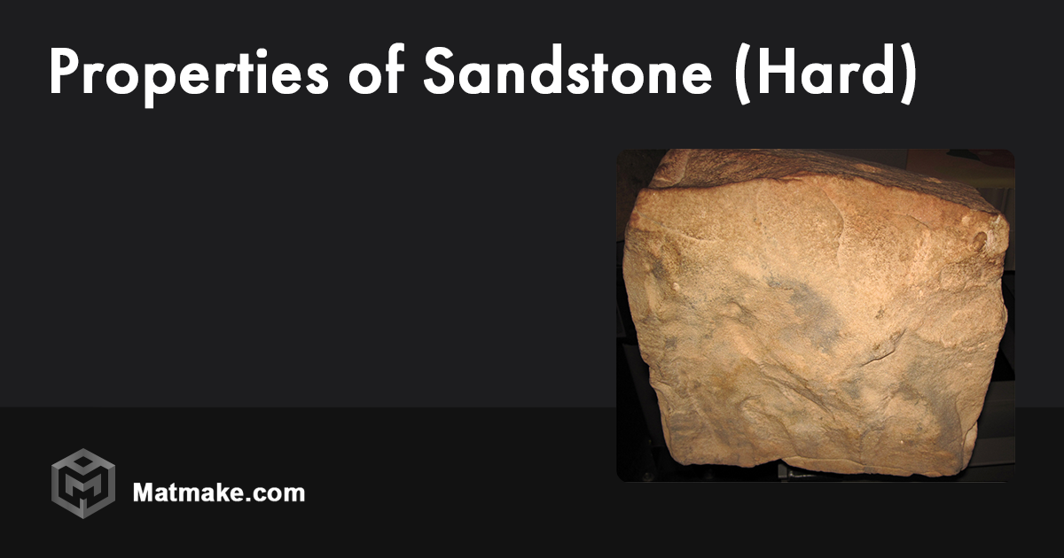 Sandstone (hard) - Properties