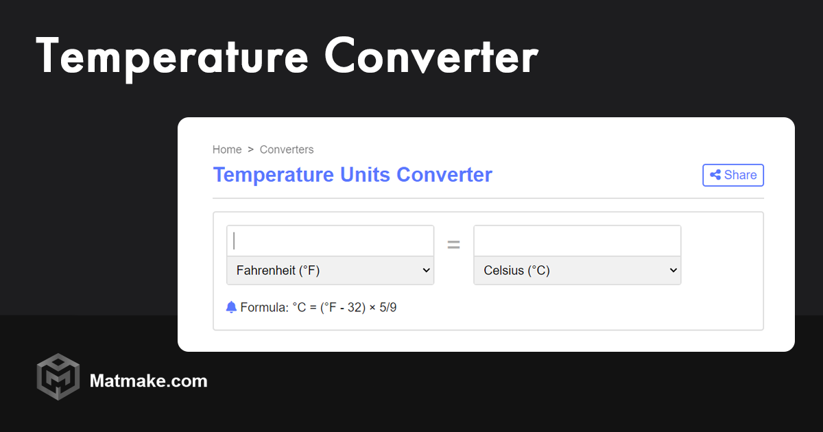 Temperature Converter - Matmake